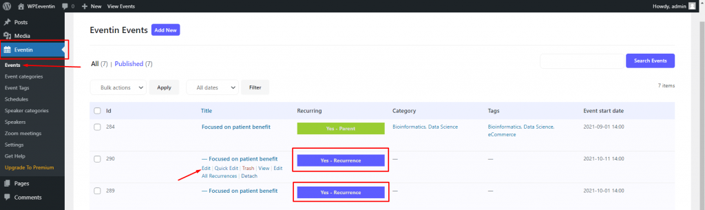 How to Create Recurring Event in Eventin – Documentation for Plugins