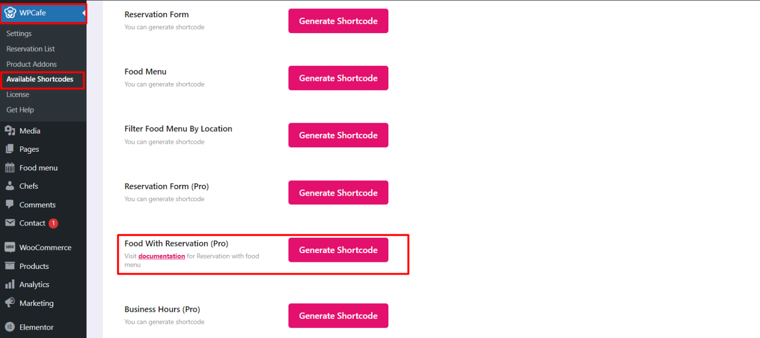 Reservation with Food Ordering (PRO)