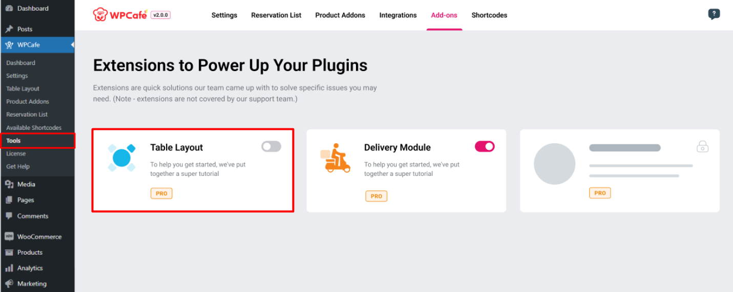 Visual Table Selection