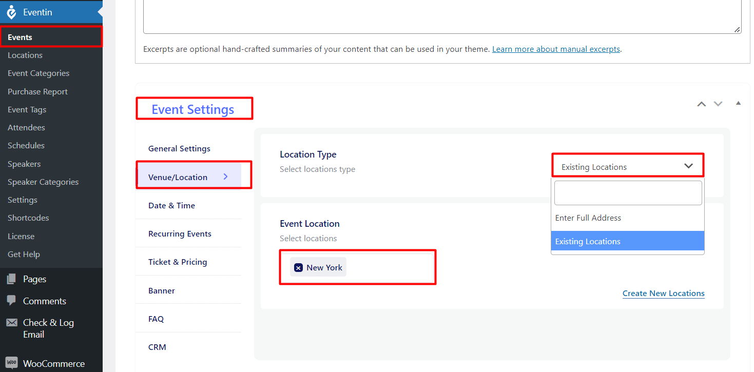 Event location – Documentation for Plugins