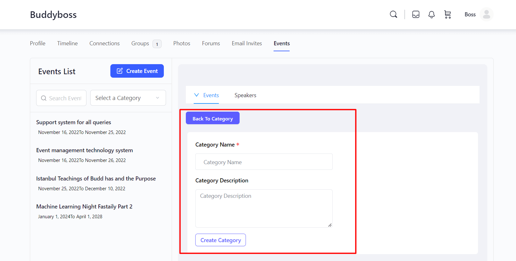 How to Integrate BuddyBoss with Eventin(Pro)