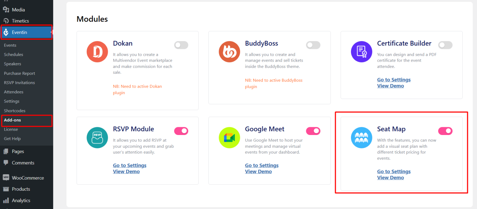How to Create Event with Visual Seat Map in Eventin