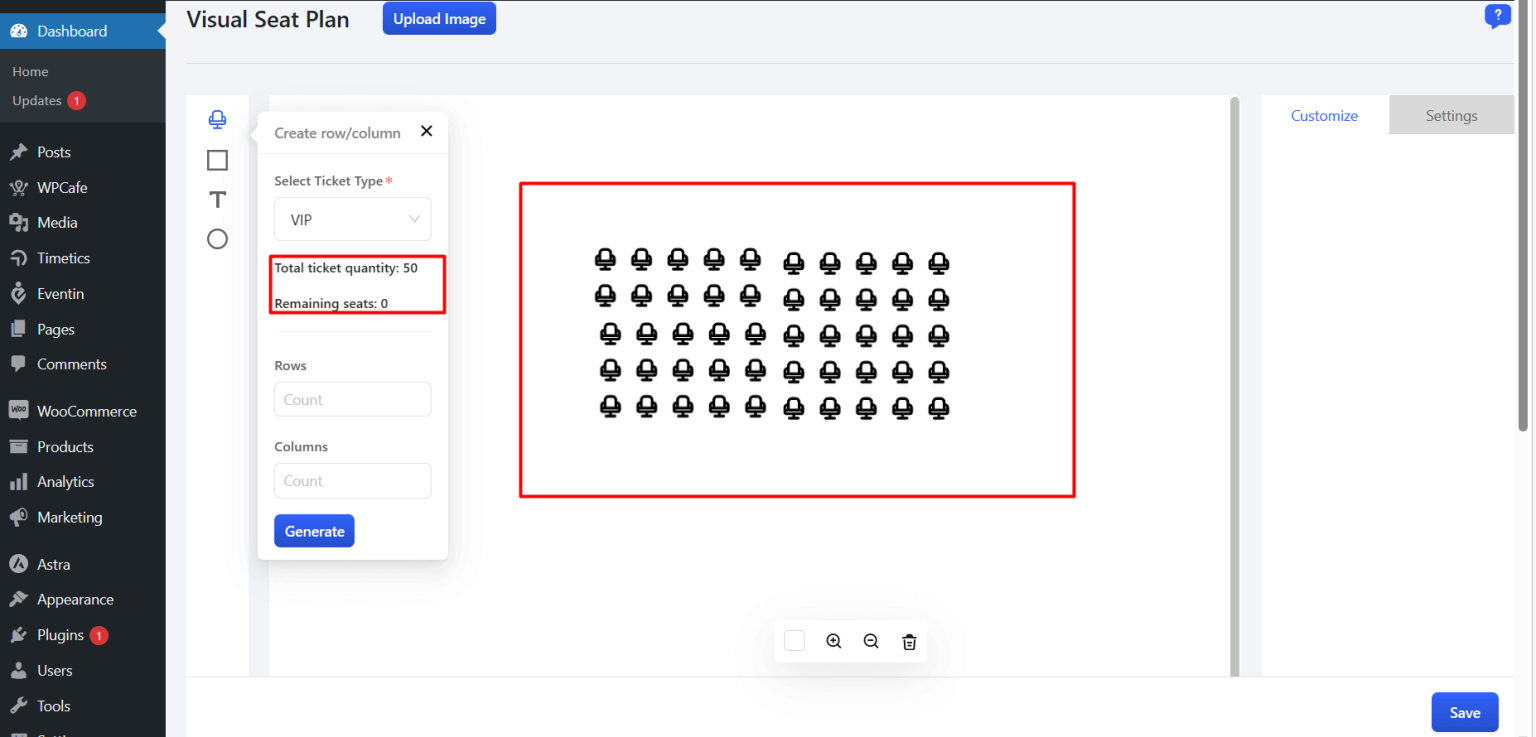 How to Create Event with Visual Seat Map in Eventin
