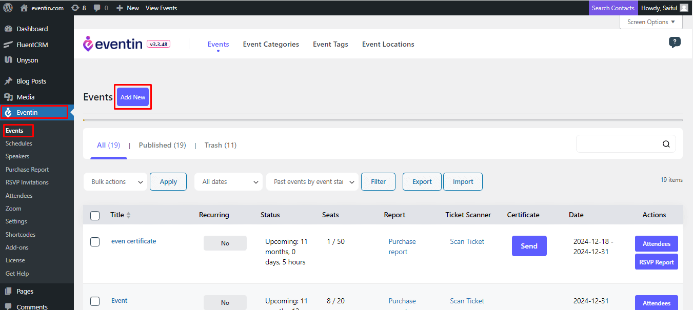 How to Create Event in Eventin – Documentation for Plugins