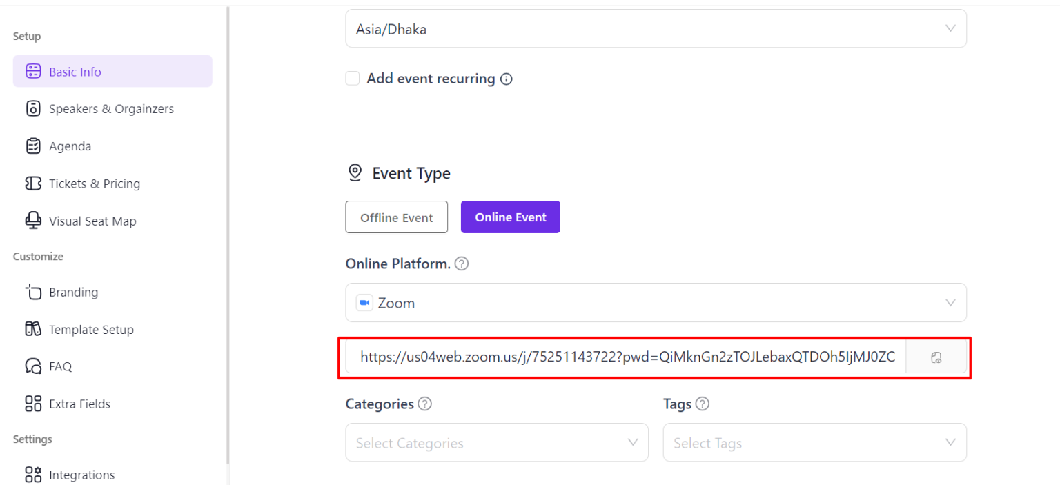 How to Integrate Zoom Module with Eventin