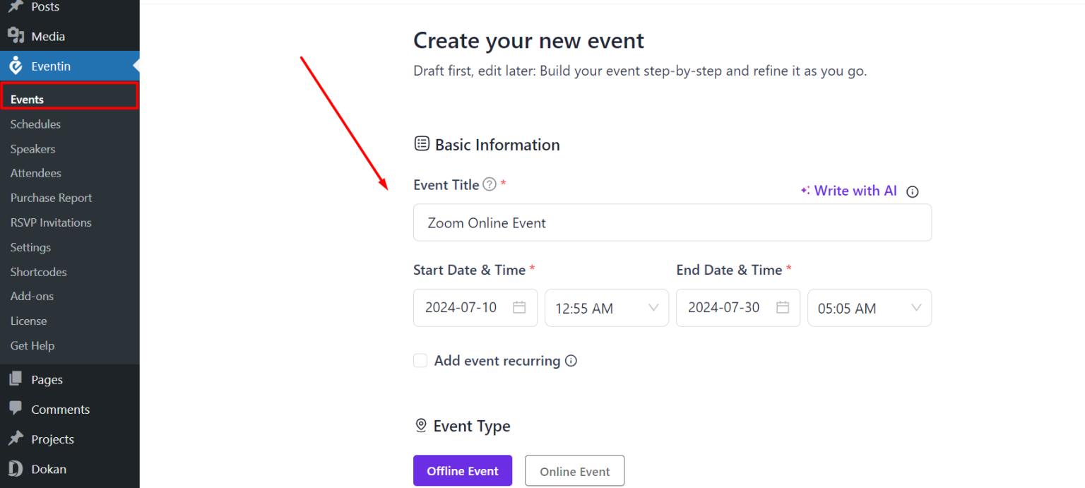How to Integrate Zoom Module with Eventin